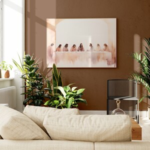 The Last Supper Watercolour Painting, Fall Decor, Sketches, Jesus Art ...