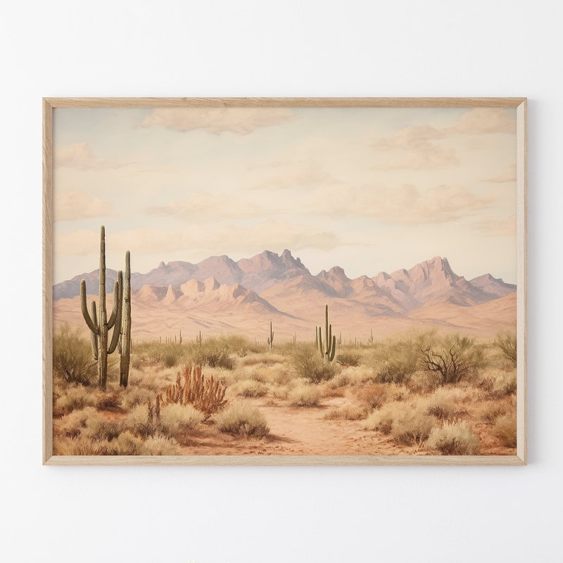 Desert Landscape Painting - Etsy