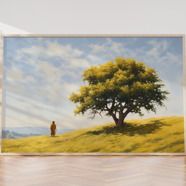 Mustard Tree Painting - Etsy
