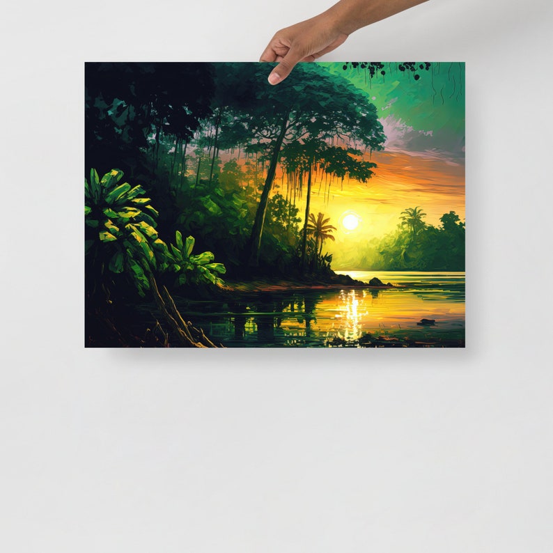 Amazon Rainforest Inspired Landscape Painting Gift for Nature - Etsy