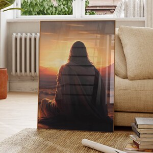 Jesus Christ in the Desert Original Oil Painting Print, Lent, Jesus ...