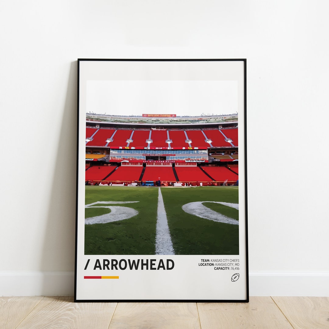 Arrowhead Stadium Poster Kansas City Chiefs Poster - Etsy