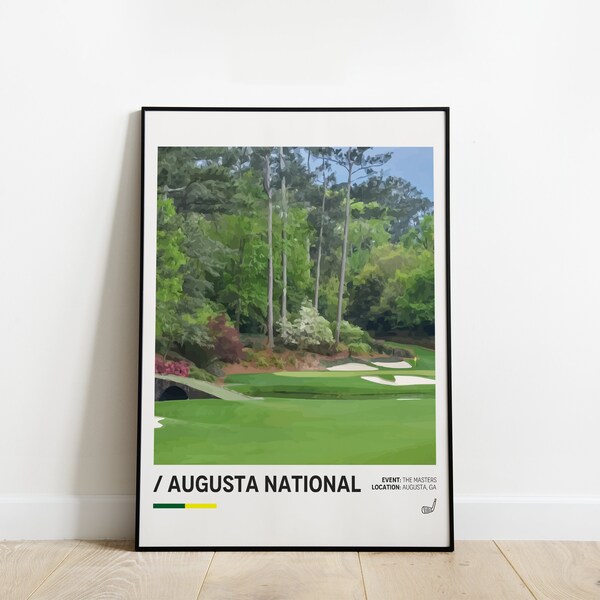 The Masters Golf Poster - Etsy