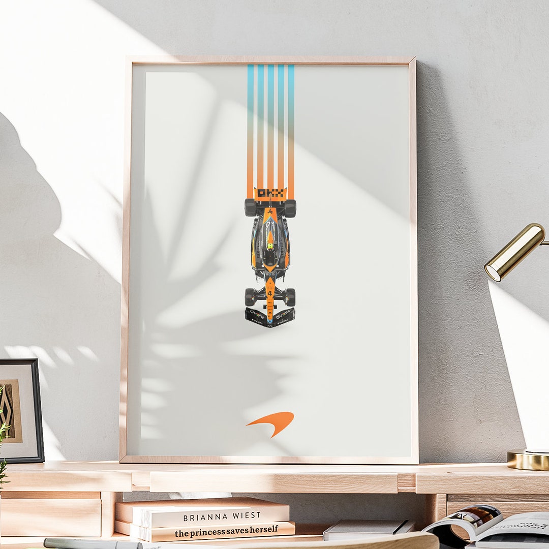 Minimalist Mclaren F1 Poster, Formula 1 Gift, F1 Wall Art, Formula 1 ...