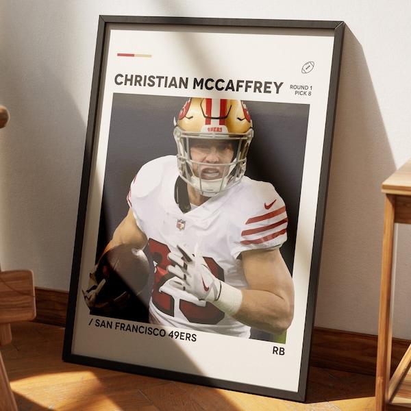 Christian Mccaffrey 49ers Poster - Etsy