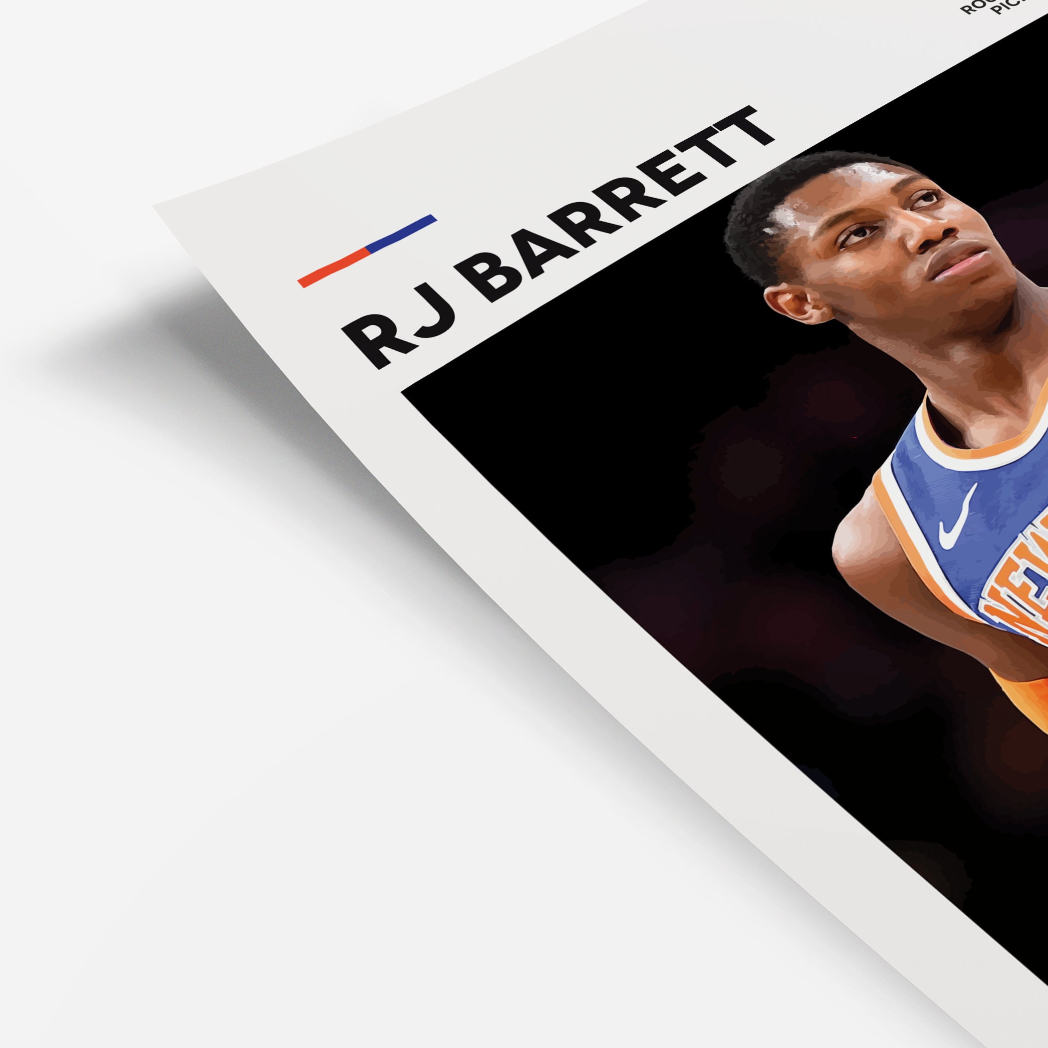 RJ Barrett Poster, New York Knicks Poster, NBA Poster, Minimalist ...