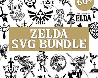 The Legend of Zelda Logo Bundle Cut Files SVG PNG PDF - Etsy