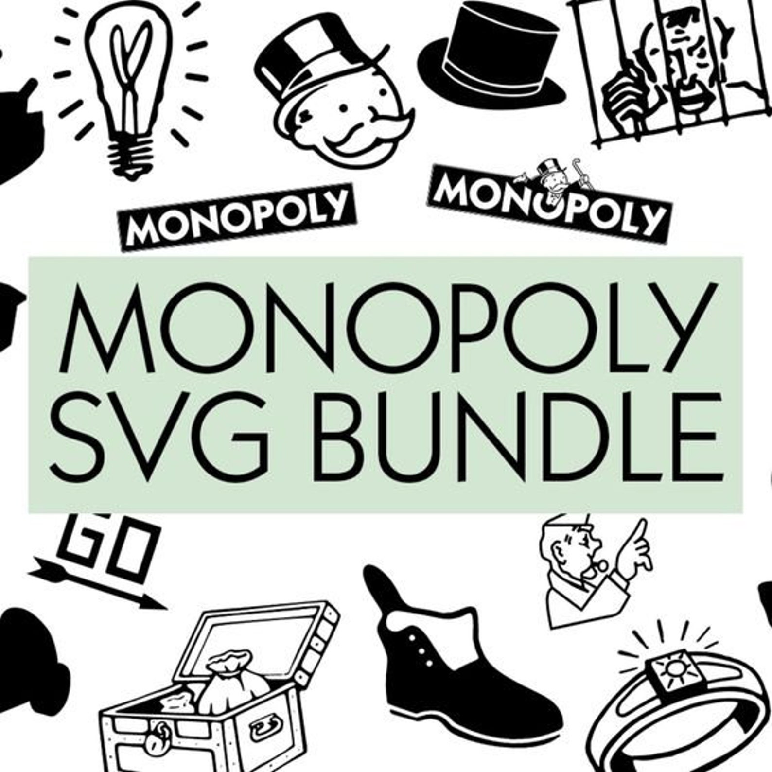 Monopoly SVG Bundle, Monopoly Symbols, Monopoly Characters, Monopoly ...