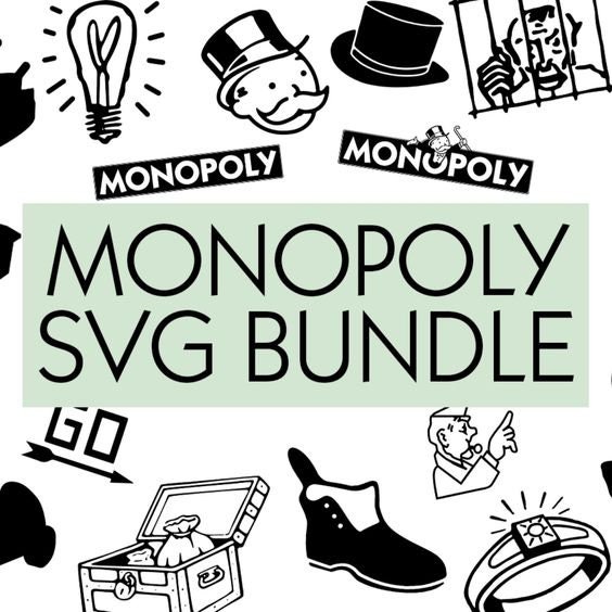 Monopoly SVG Bundle, Monopoly Symbols, Monopoly Characters, Monopoly ...