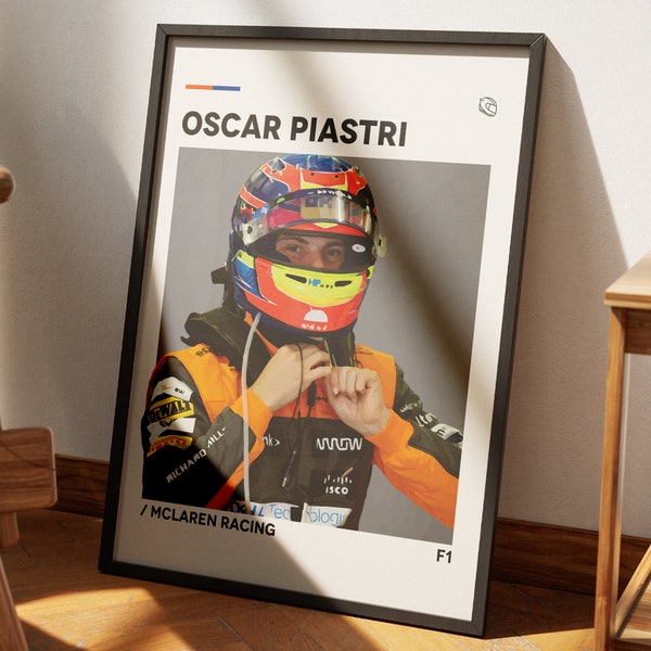 Oscar Piastri Mclaren Poster - Etsy