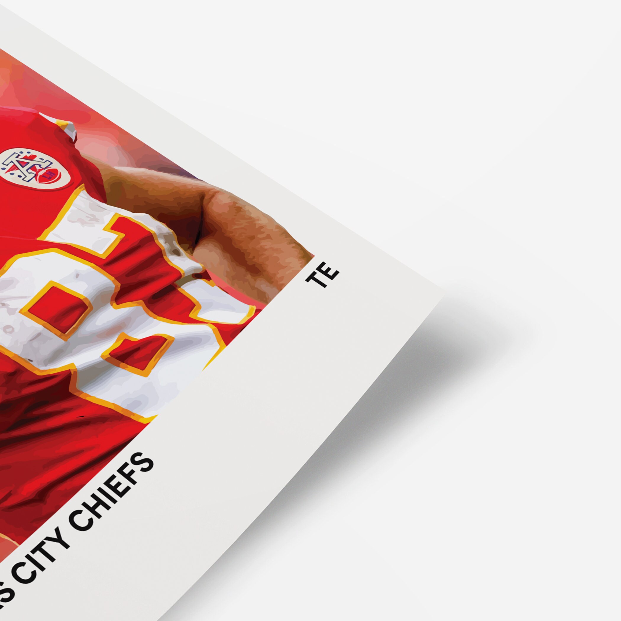 Travis Kelce Poster, NFL Poster, Kansas City Chiefs Poster Print ...