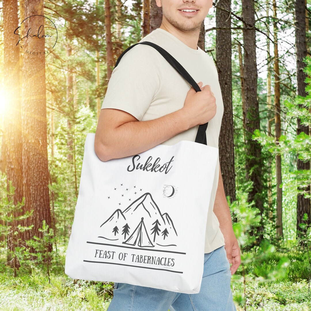 Sukkot Tote Bag, Happy Sukkot , Biblical Feast, Feast of Tabernacles ...