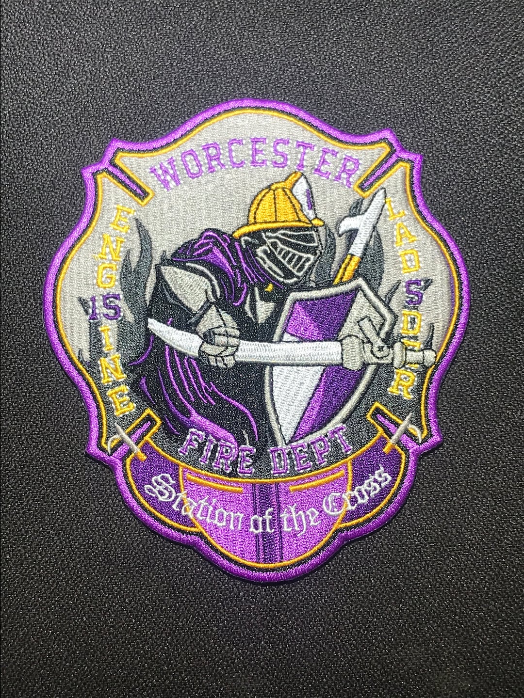Worcester Fire Dept Engine-15 Ladder-5 Station of the Cross Patch MA ...
