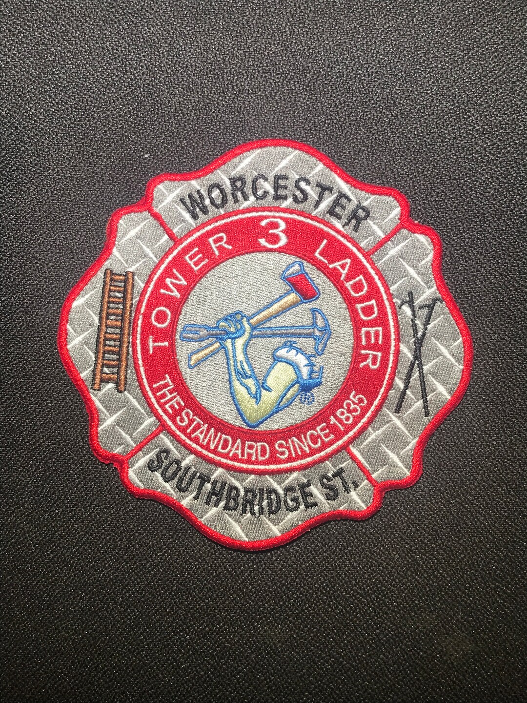 Worcester Fire Dept Tower Ladder-3 Patch MA Boston Vermont Nh FDNY New ...