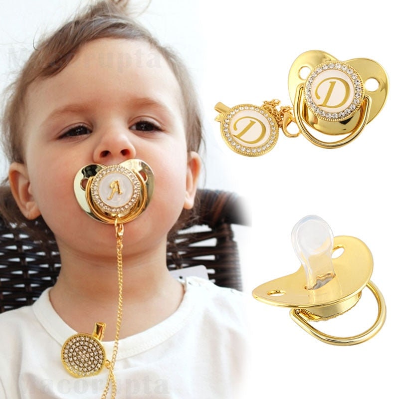 Gold Pacifier Clipart