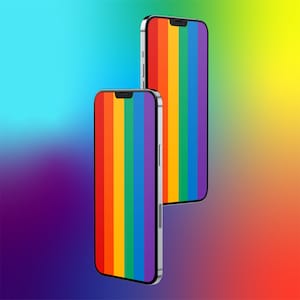 Rainbow iPhone Wallpaper | Colorful Stripes, LGBT, Autism Awareness ...