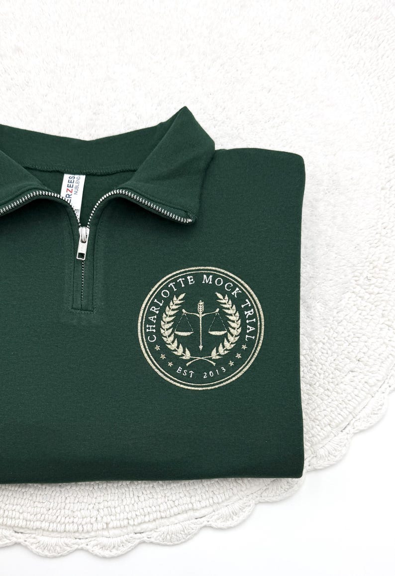 Embroidered Custom Logo Quarter Zip Sweatshirt: Personalized Logo, Text ...