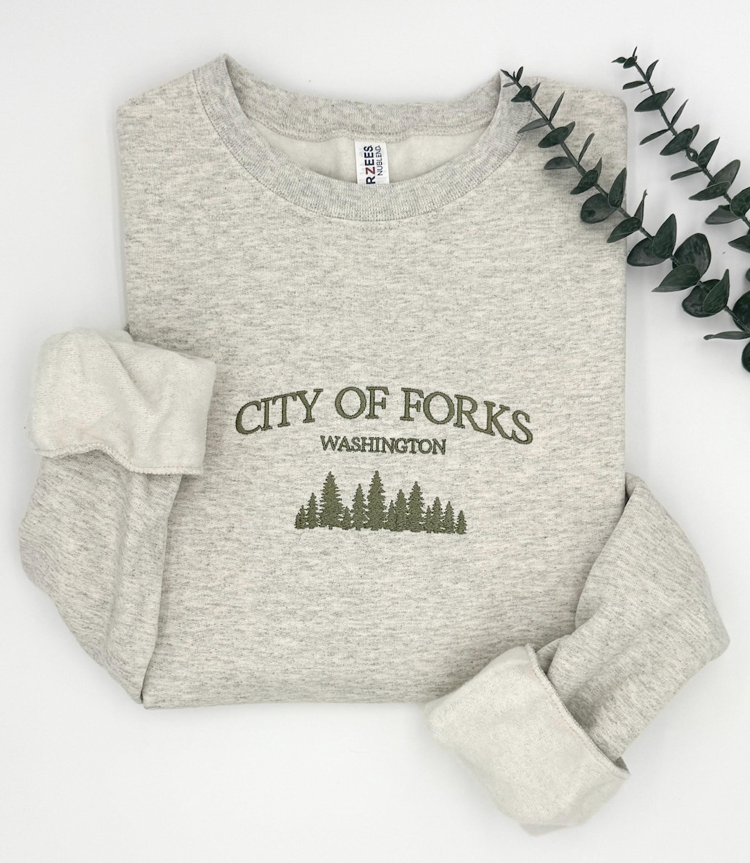 City of Forks Embroidered Sweatshirt: Washington Forest Hoodie - Etsy