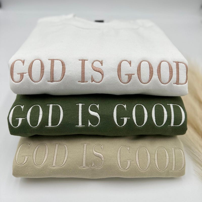 God Shirts Be Embroidery - Etsy