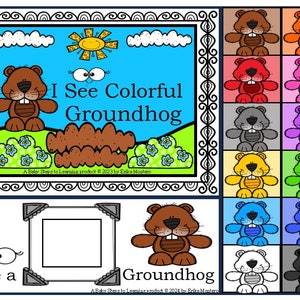 Groundhog Color Adapted Book, Autism Adapted Book, SPEAD ED, Speech ...