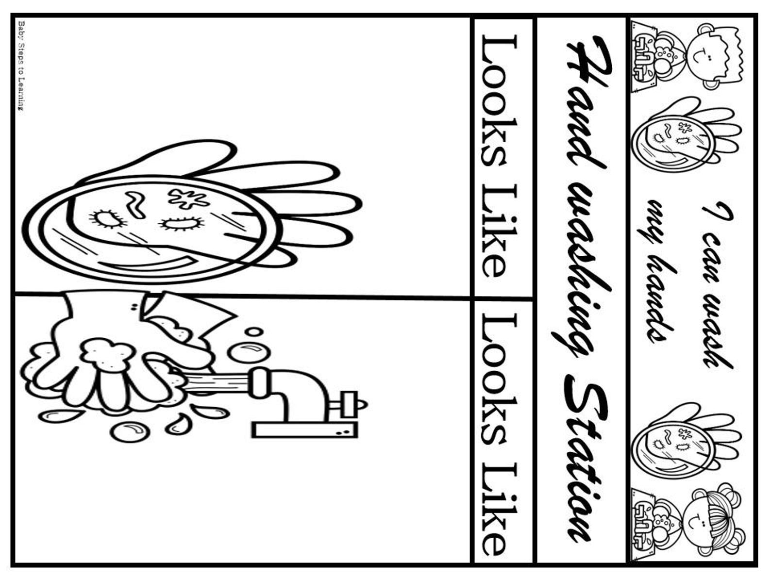 Interactive Adapted Books Life Skills Wash Hands Adapted Book Autism ...