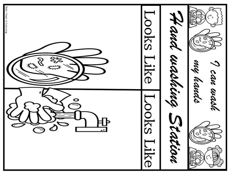 Interactive Adapted Books Life Skills Wash Hands Adapted Book Autism ...