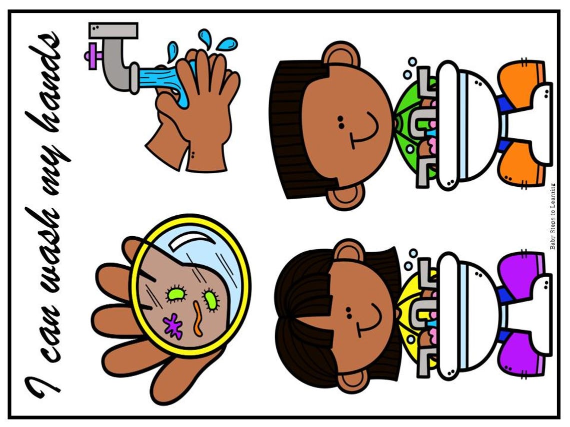 Interactive Adapted Books Life Skills Wash Hands Adapted Book Autism ...