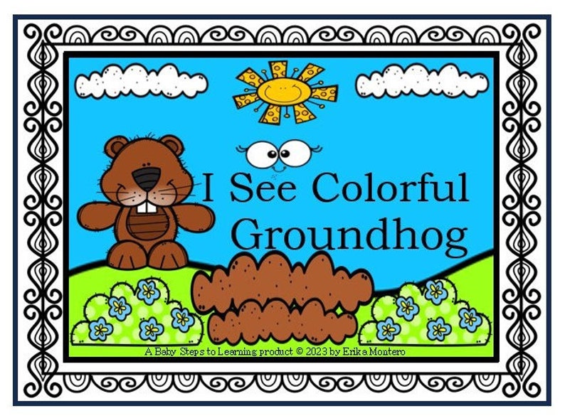 Groundhog Color Adapted Book, Autism Adapted Book, SPEAD ED, Speech ...