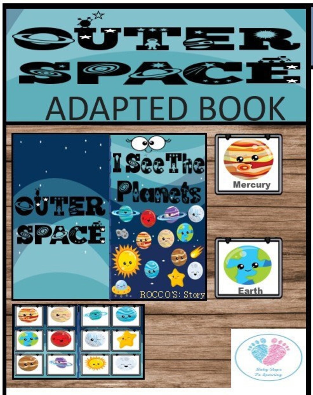 Interactive Adapted Books, the Planets Theme Adapted Book, Autism ...