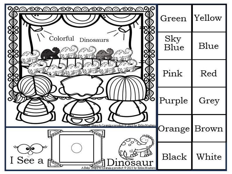Interactive Adapted Books Dinosaurs, Themed Adapted Book, Autism ...