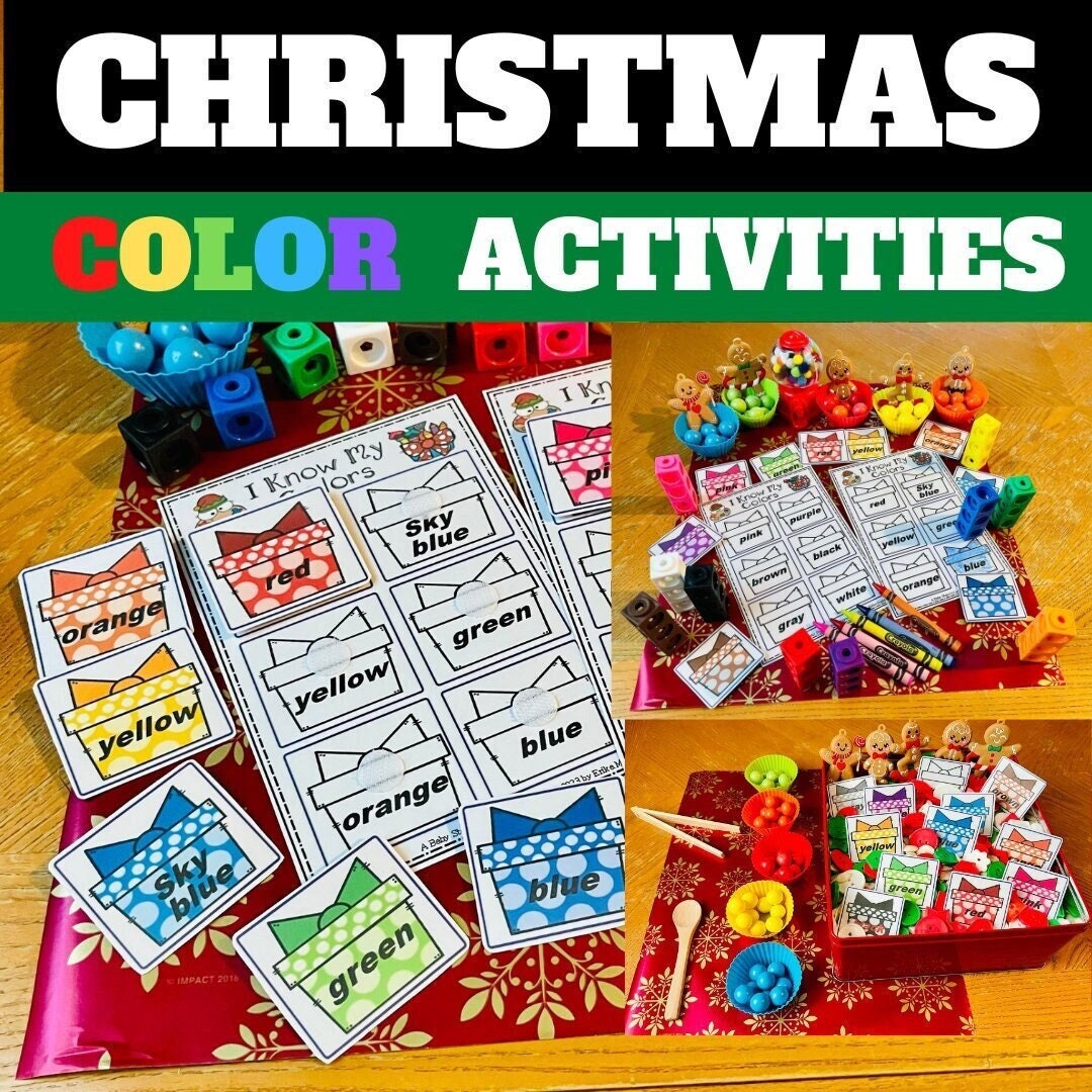 Christmas Preschool Activity Christmas Toddler Activity Christmas Color ...