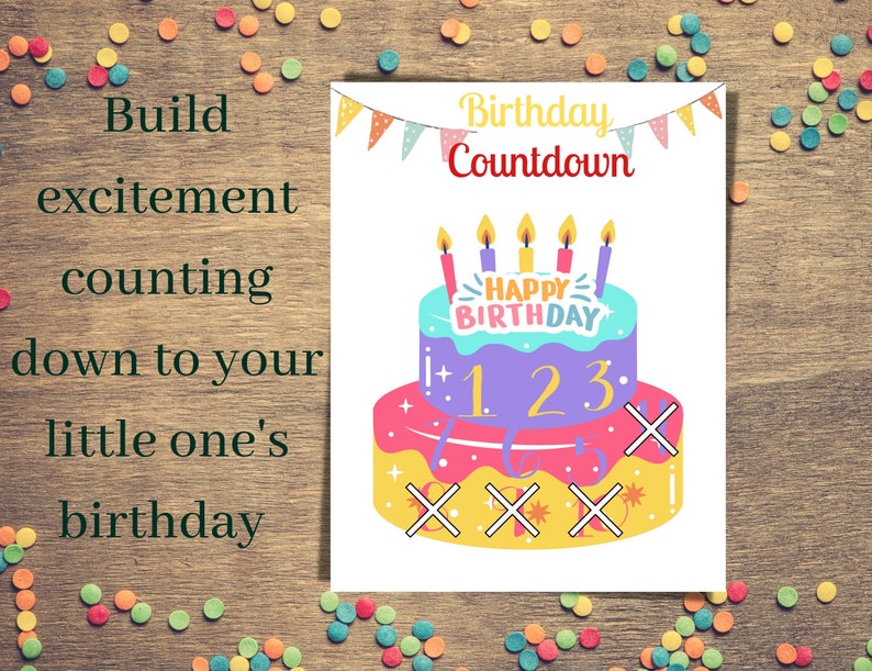 Kids Birthday Countdown, Girls Birthday Countdown, Birthday Countdown ...