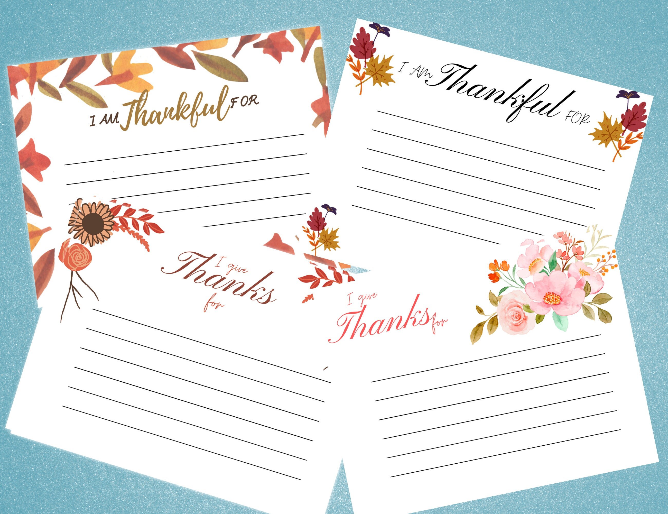 Printable Thanksgiving Card, Happy Thanksgiving Notecard, Fall Cards ...