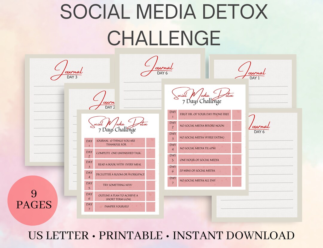 7 Days Social Media Detox, 7 Days Mental Health Reset, 7 Days Social ...