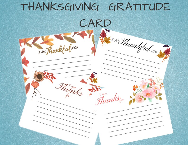 Printable Thanksgiving Card, Happy Thanksgiving Notecard, Fall Cards ...