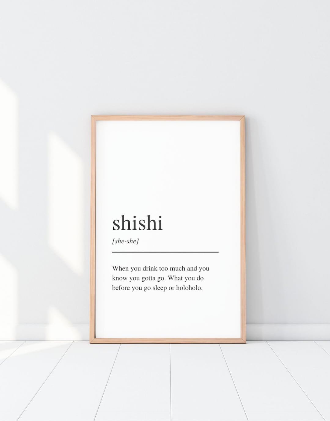 Shishi Definition Print, Hawaiian Wall Art (digital Download) - Etsy
