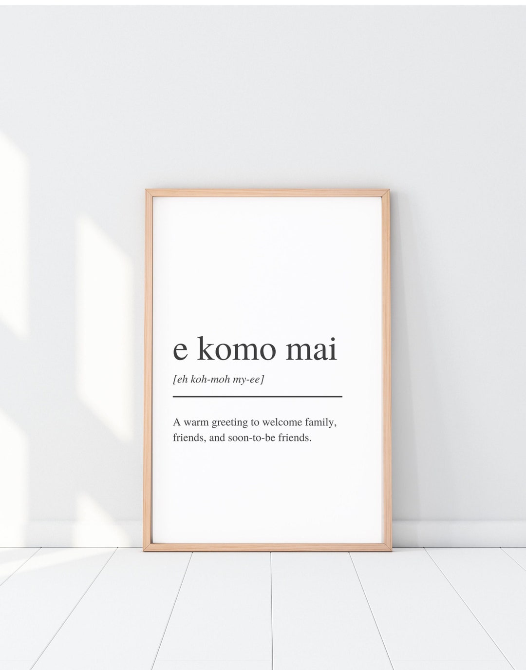 E Komo Mai Definition Print, Hawaiian Wall Art, Welcome Definition ...