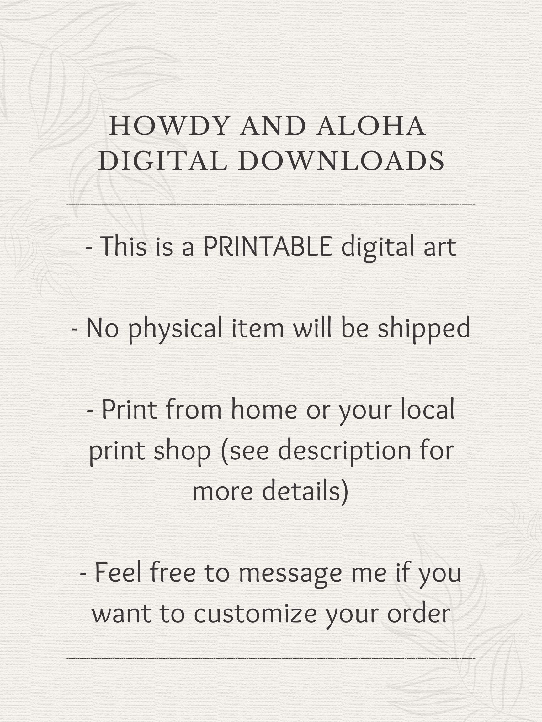 Mahalo Definition Print, Hawaiian Wall Art (digital Download) - Etsy