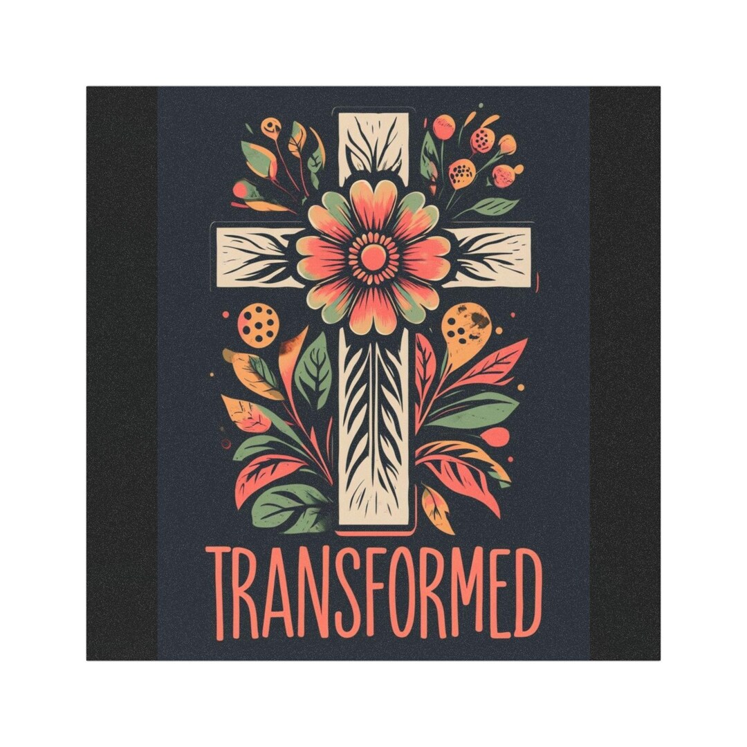 Inspirational Car Magnets - 'transformed' Faith Design, Christian Gift ...