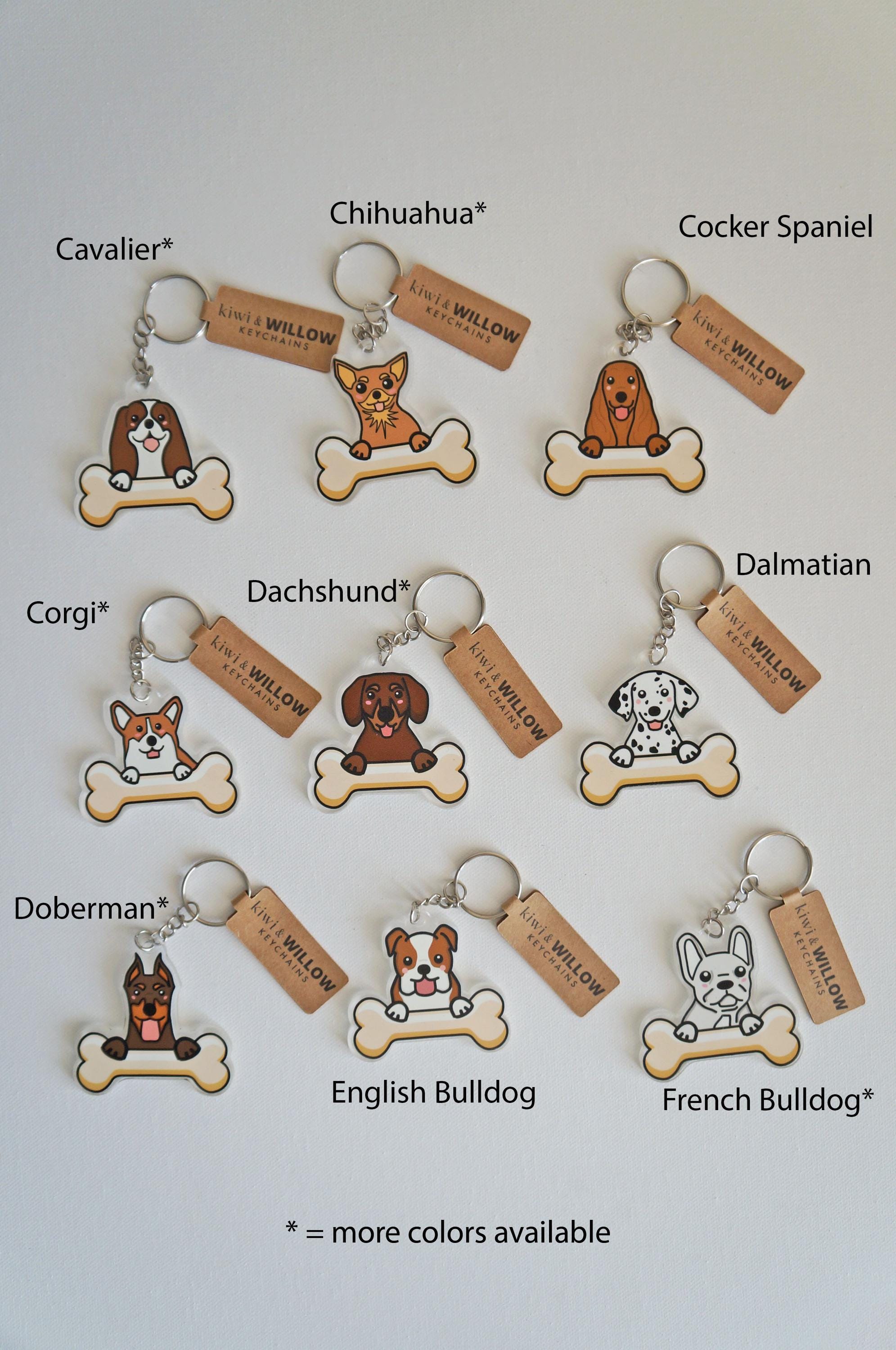 Dog Acrylic Keychains, Dog Breeds Keychains, Acrylic Keychains, Pet ...