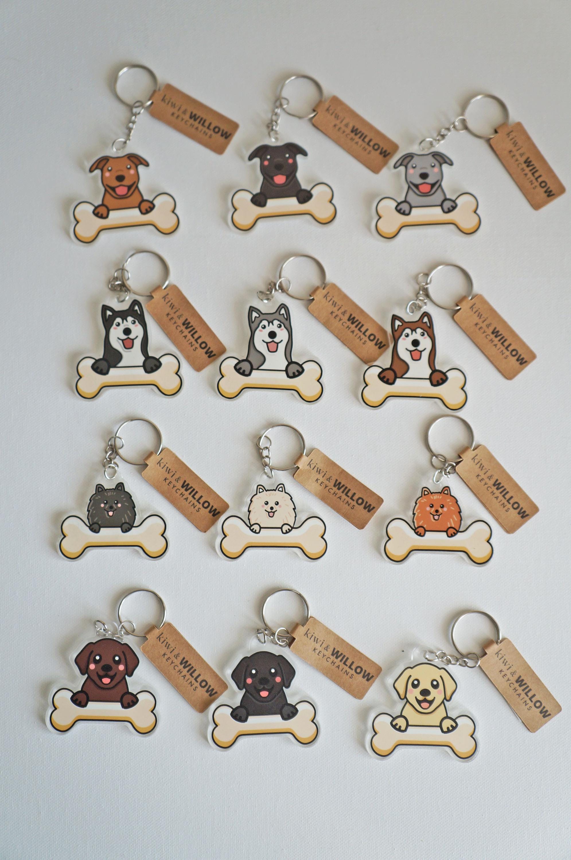 Dog Acrylic Keychains, Dog Breeds Keychains, Acrylic Keychains, Pet ...