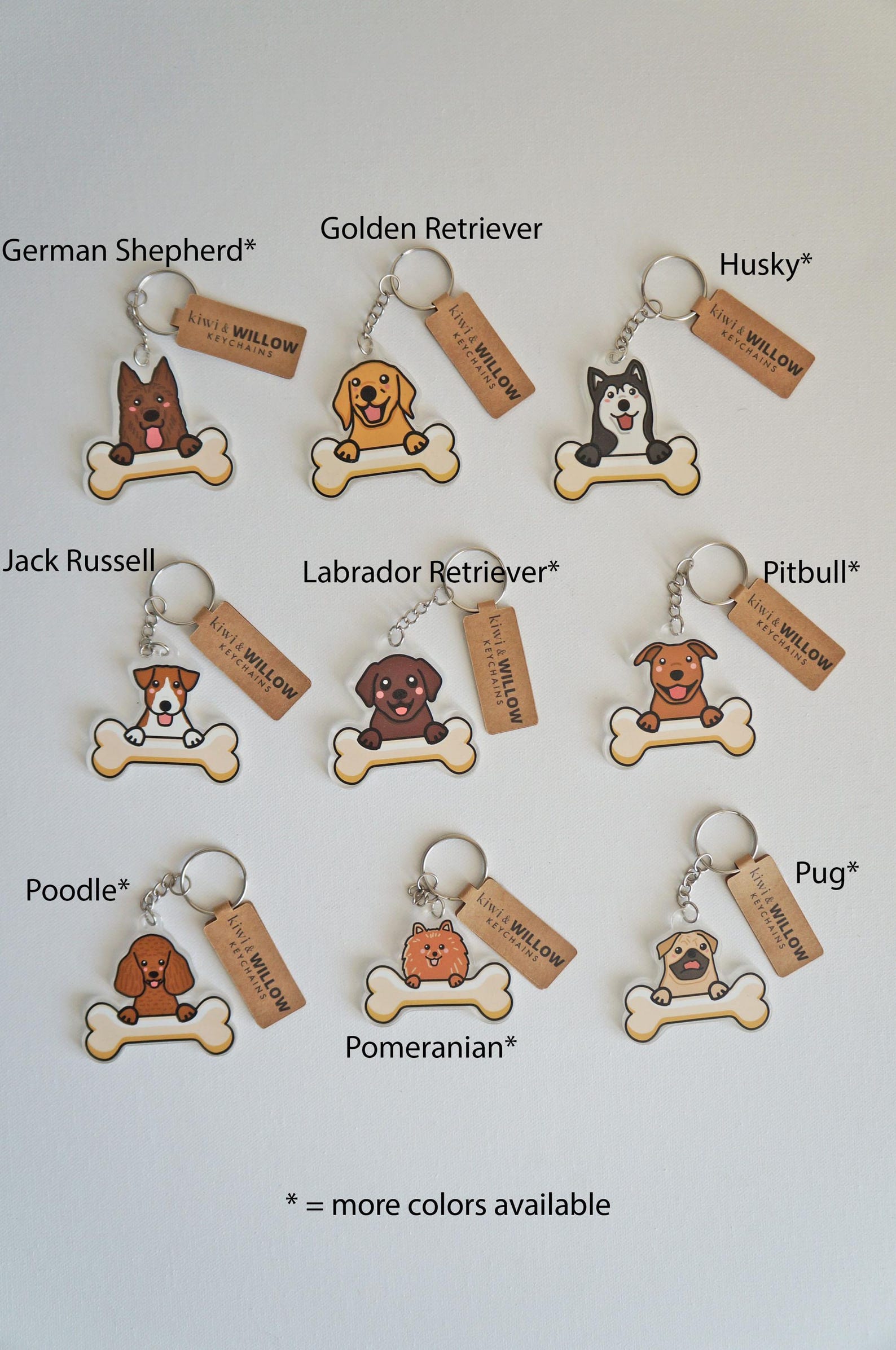 Dog Acrylic Keychains, Dog Breeds Keychains, Acrylic Keychains, Pet ...