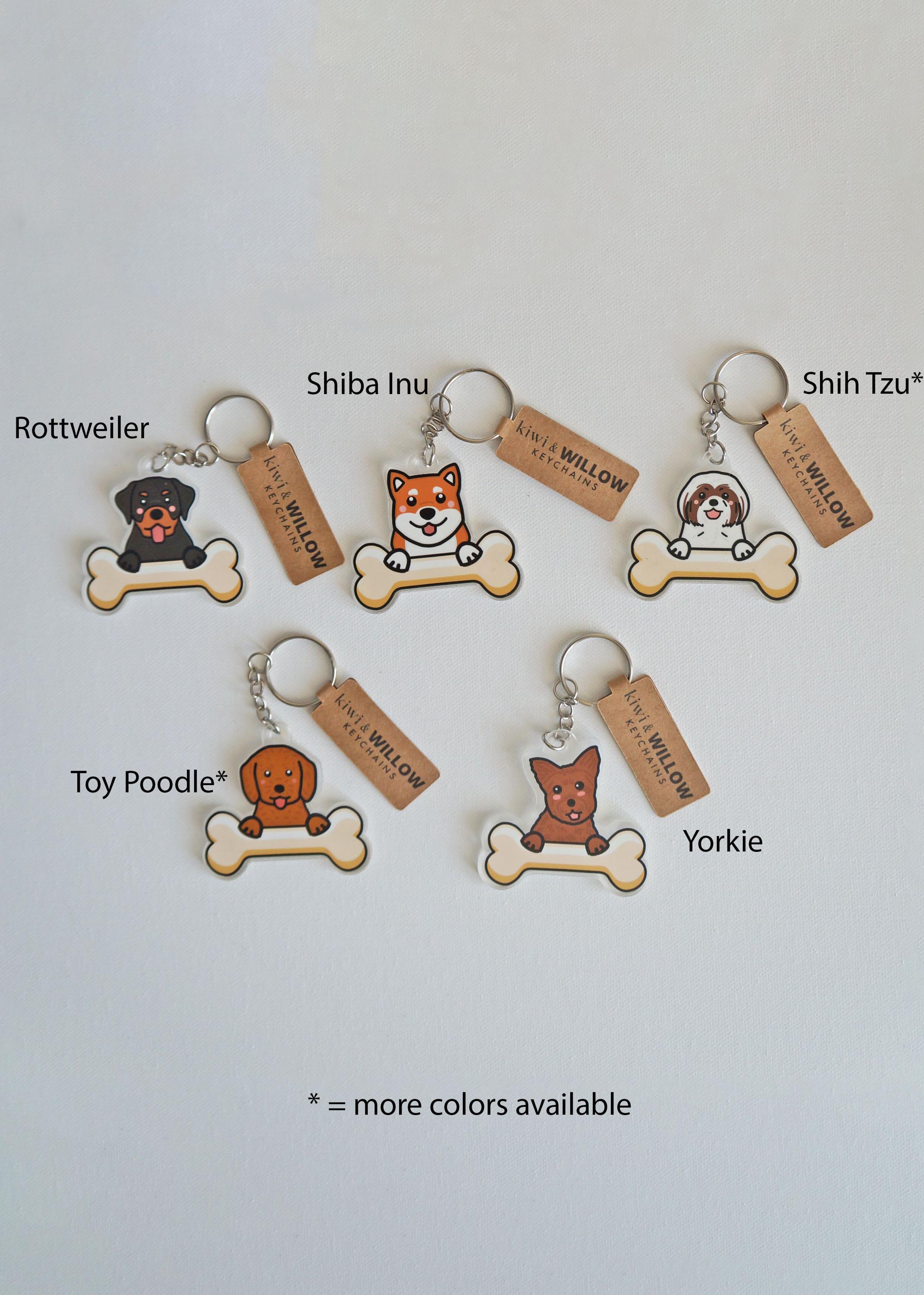 Dog Acrylic Keychains, Dog Breeds Keychains, Acrylic Keychains, Pet ...