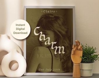 Clairo "charm" Album Tracklist Poster // 8.5 X 11 In., Music Poster ...