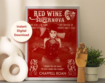 Chappell Roan Red Wine Supernova 8x10 Digital Art Print - Etsy