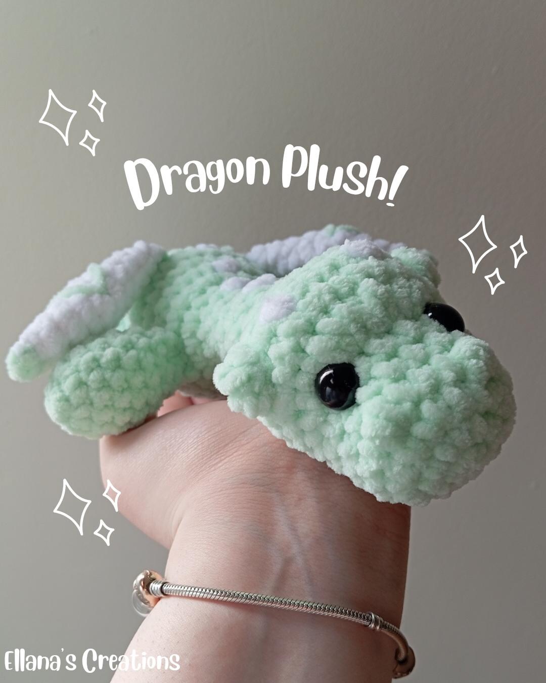 Medium Sized Dragon | Crochet Plush - Etsy