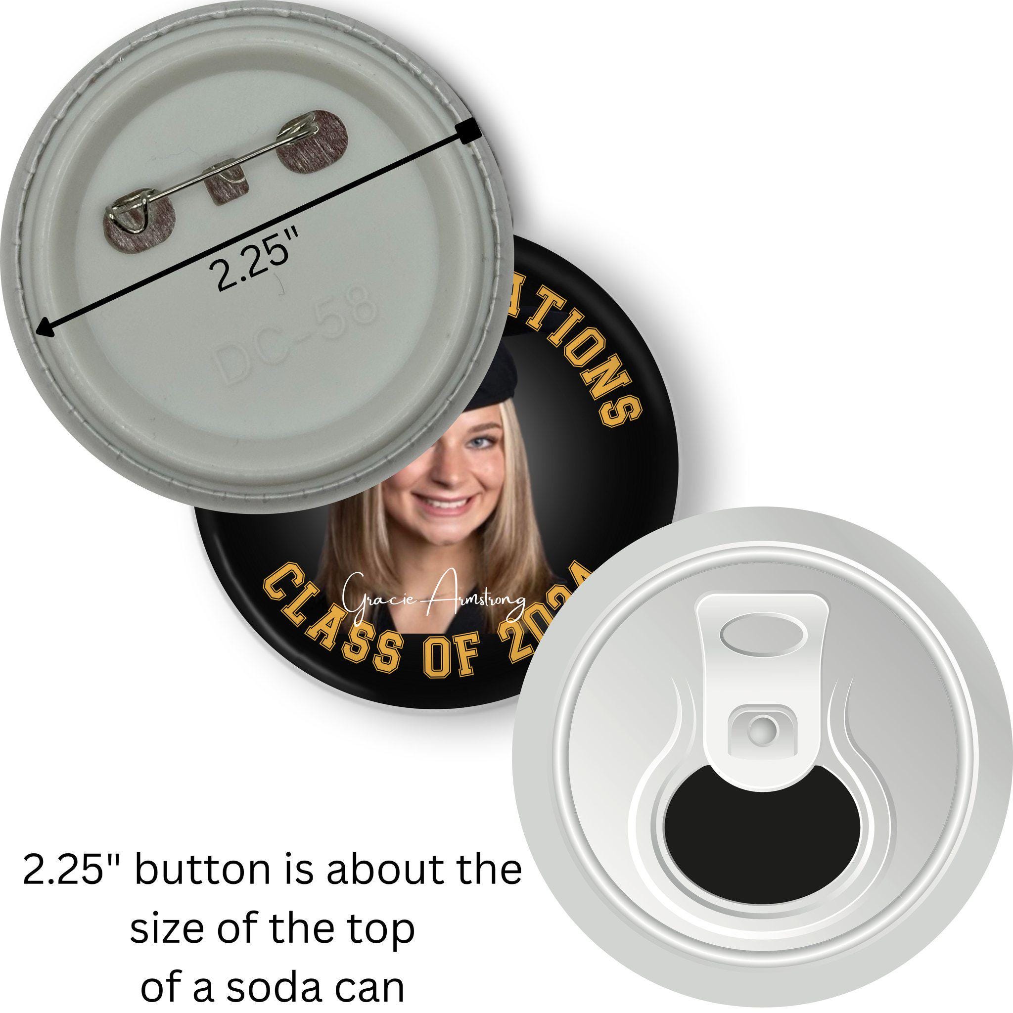 Graduation Custom Pin Back Button - Etsy