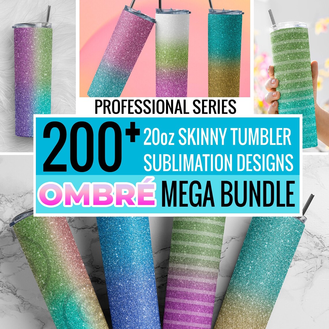 Mega Bundle 200 Tumbler Wraps Sublimation Tumbler Design PNG - Etsy