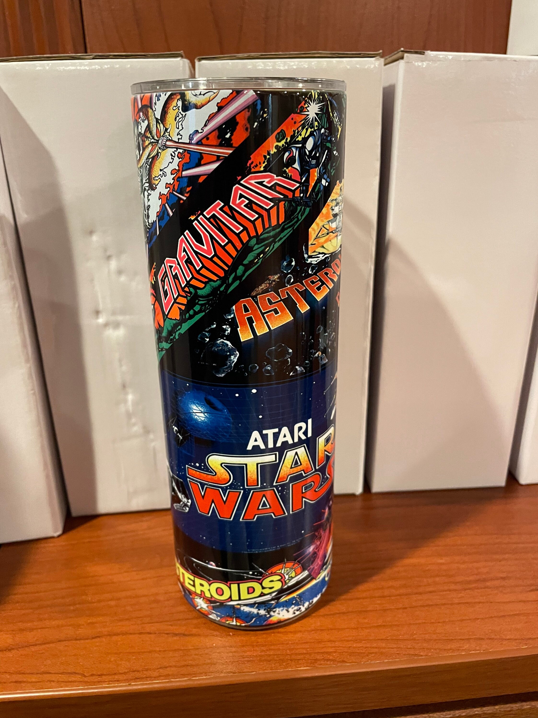 Atari Vector Collage Arcade 20oz Insulated Stainless Steel Tumbler - Etsy