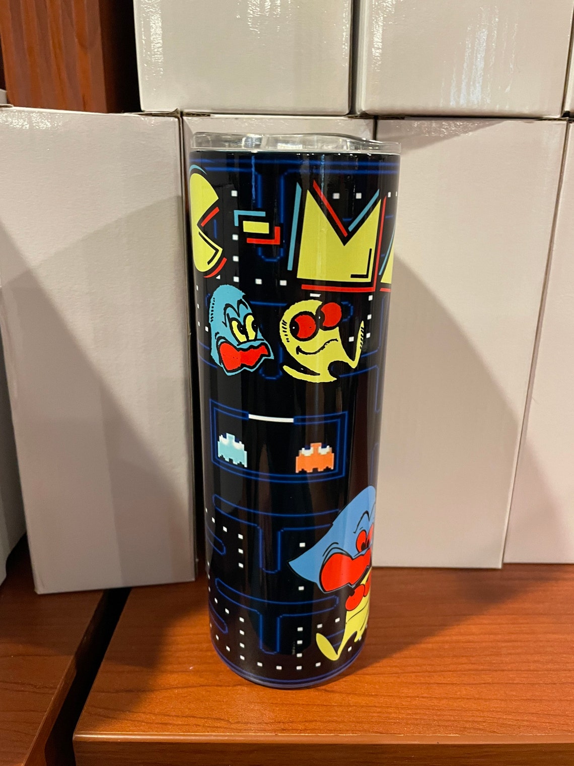 Pac Man Pacman Midway Arcade 20oz Insulated Stainless Steel Tumbler - Etsy